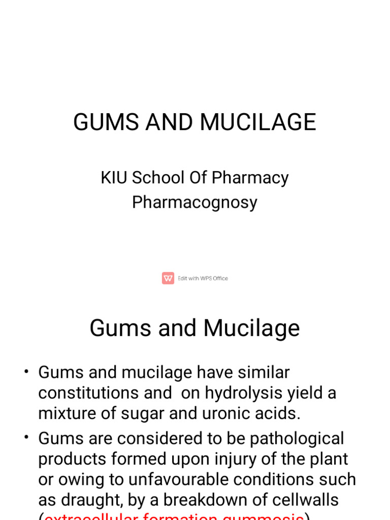 LC 4 Gums and Mucilage | PDF
