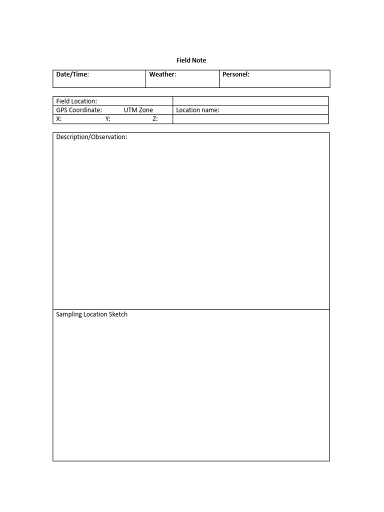 Obervation Form | PDF | History