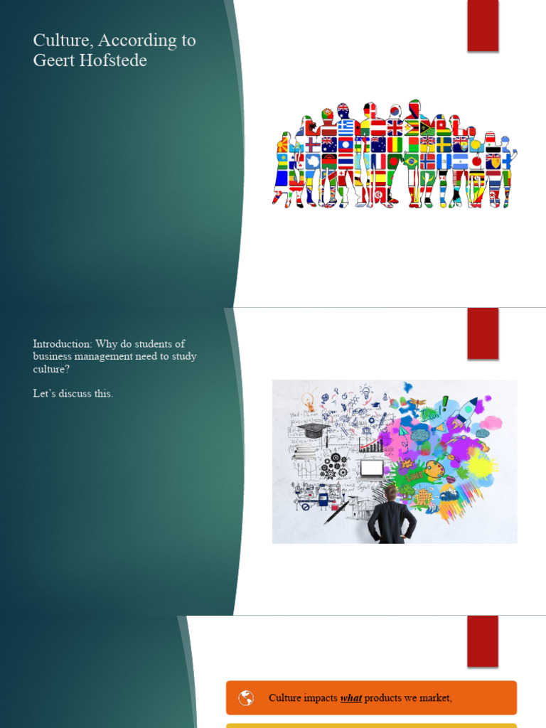 Culture, According To Geert Hofstede October 2023 For Fundamentals of ...