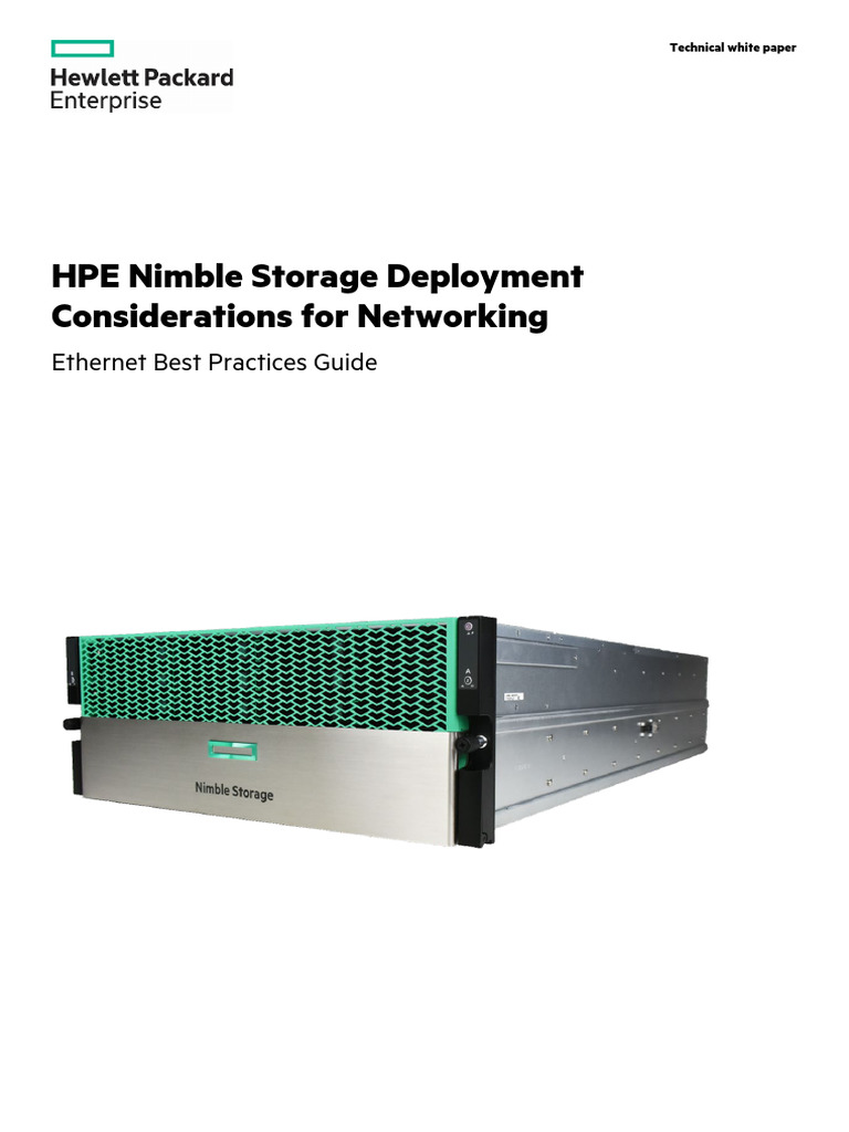 HPE Nimble Storage Deployment Considerations For Networking | PDF ...