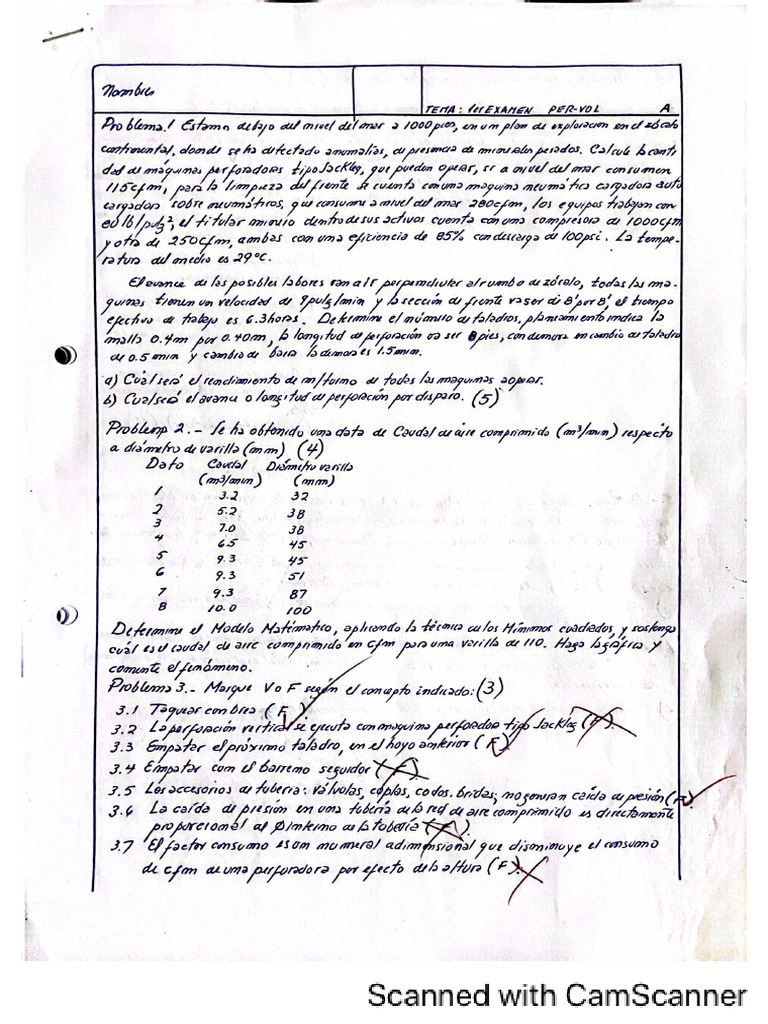 Solución Primer Paso Examen - P y V | PDF