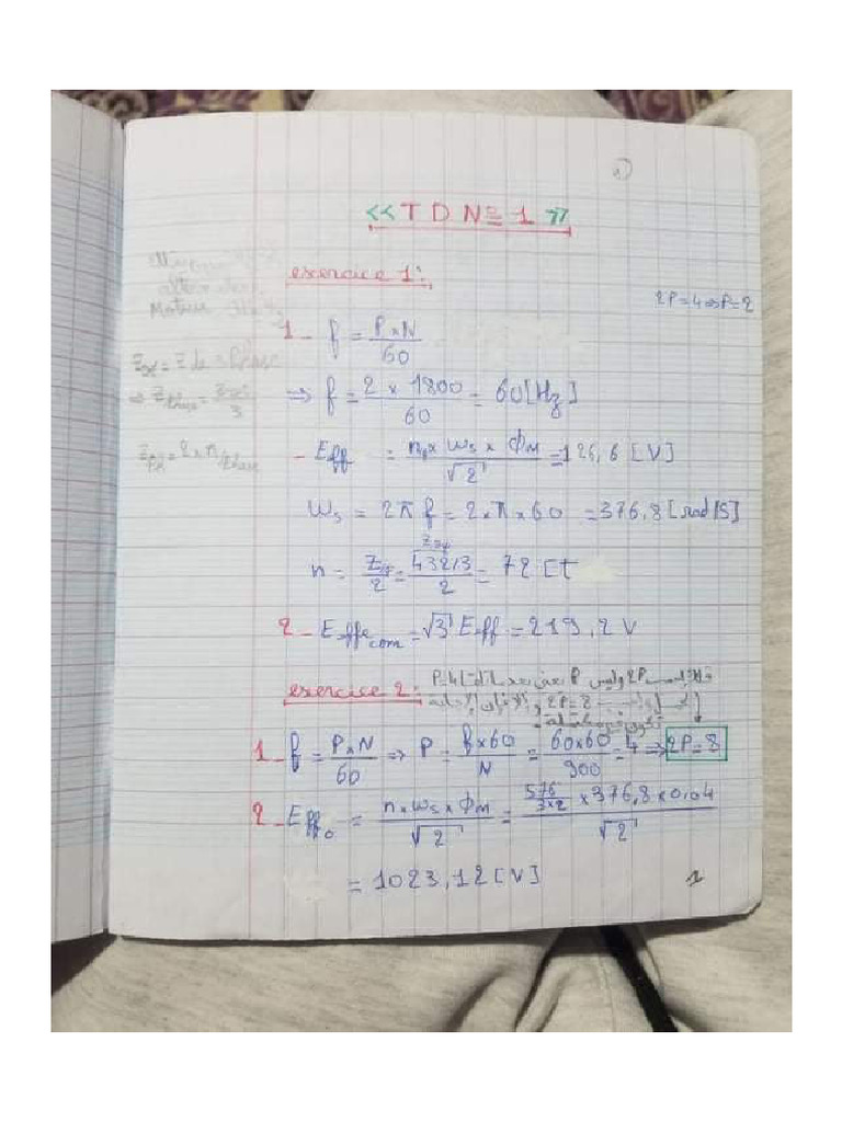 Corrigé TD Machine | PDF