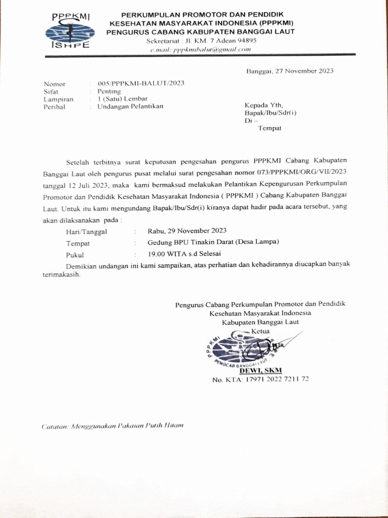Undangan Pelantikan PPPKMI Balut 27-Nov-2023 15-34-14 | PDF