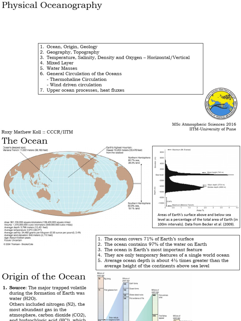 Roxy Lecture Physical Oceanography | PDF | Oceans | Water