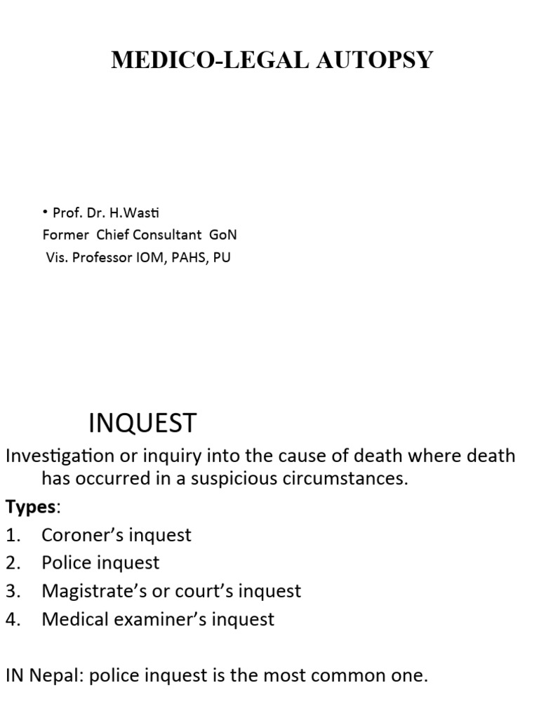 Medico-Legal Autopsy Revised | PDF | Thorax | Autopsy