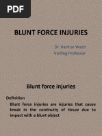 Blunt and Sharp Force Injury Classifications | PDF | Medical ...