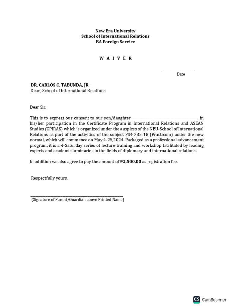 New Era University School of International Relations BA Foreign Service ...