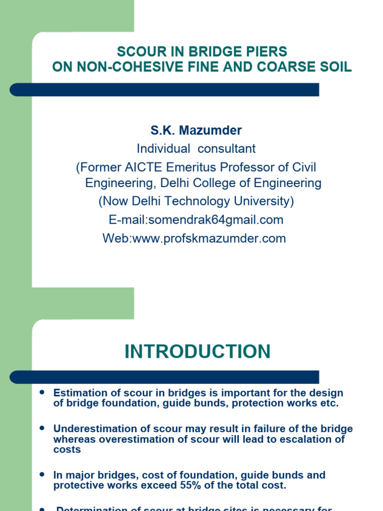 Bridge Scour Analysis for Engineers | PDF | Earth Sciences | Civil Engineering