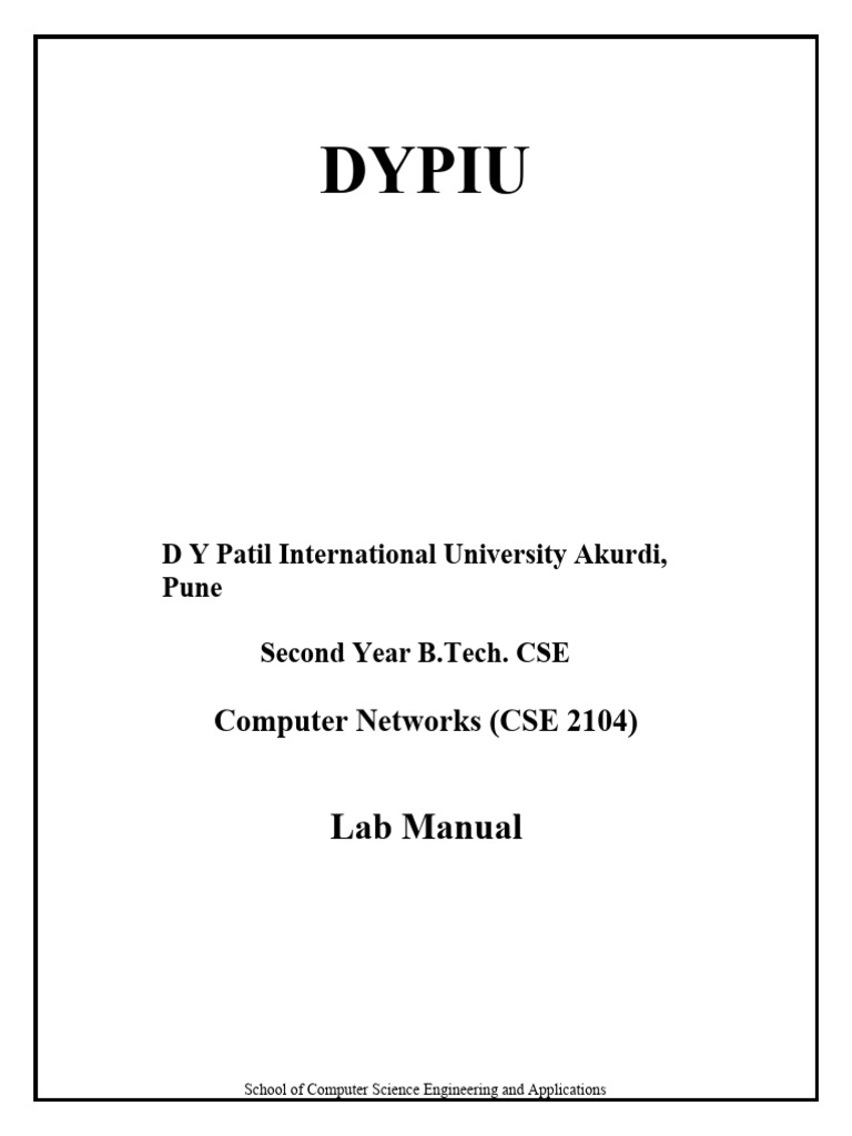 2445 CN Lab | PDF | Transmission Control Protocol | Computer Network