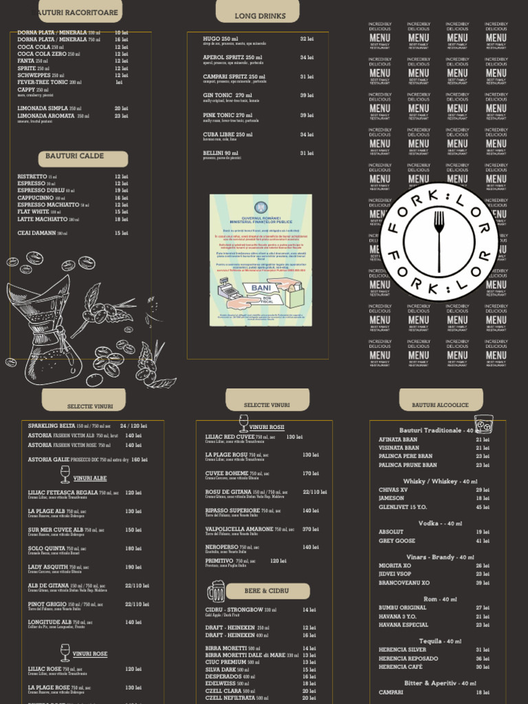 Forklor Beverage Menu | PDF | Alcoholic Drinks | Drink