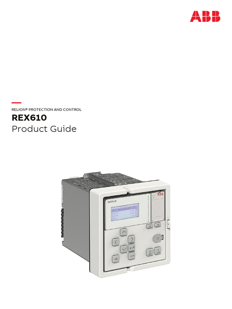 REX610 PG 2NGA000824 ENb | PDF | Digital Signal | Relay