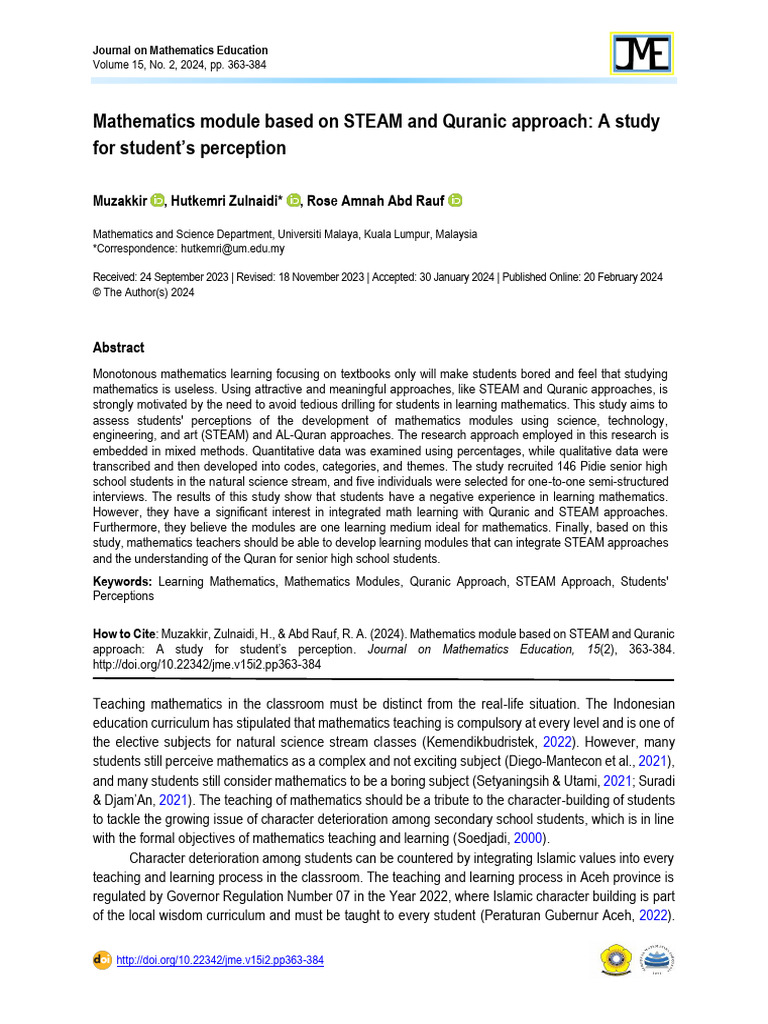 Layout 02 Muzakkir Pdf Survey Methodology Learning