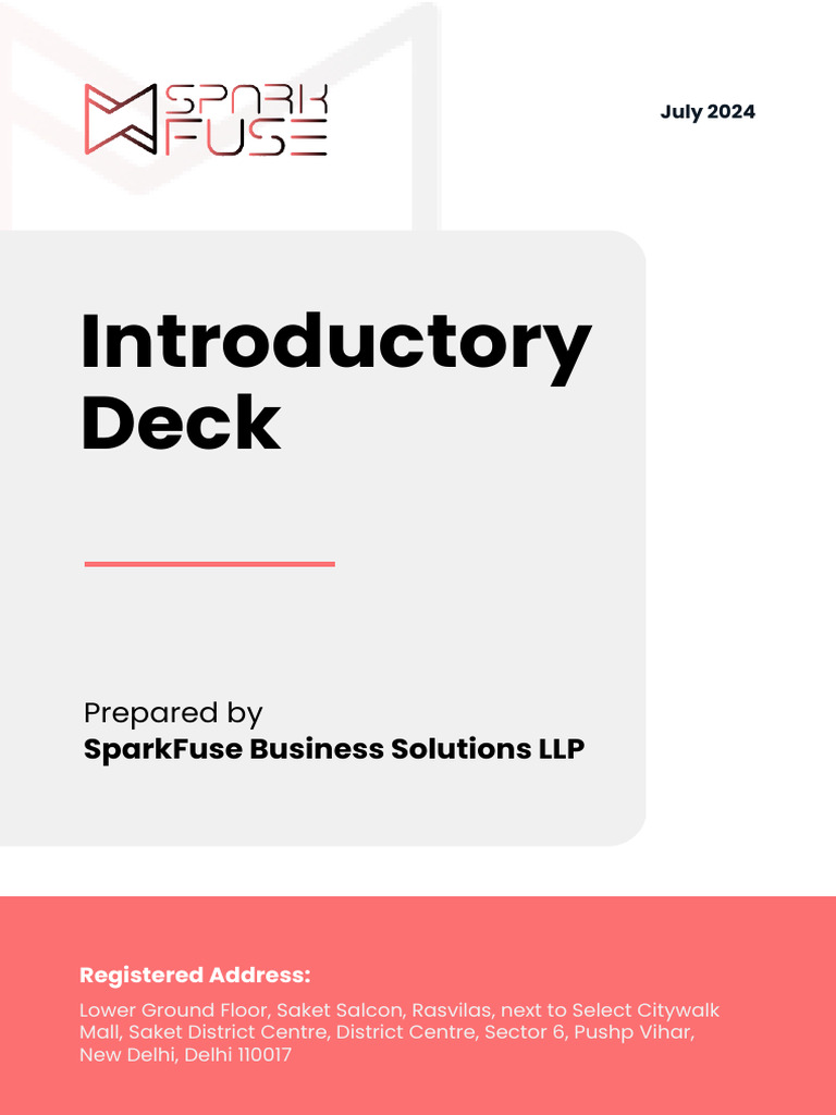 SparkFuse Business Solutions Introduction Deck | PDF | Automation ...