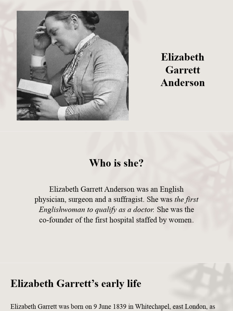 Elizabeth Garrett Anderson | PDF