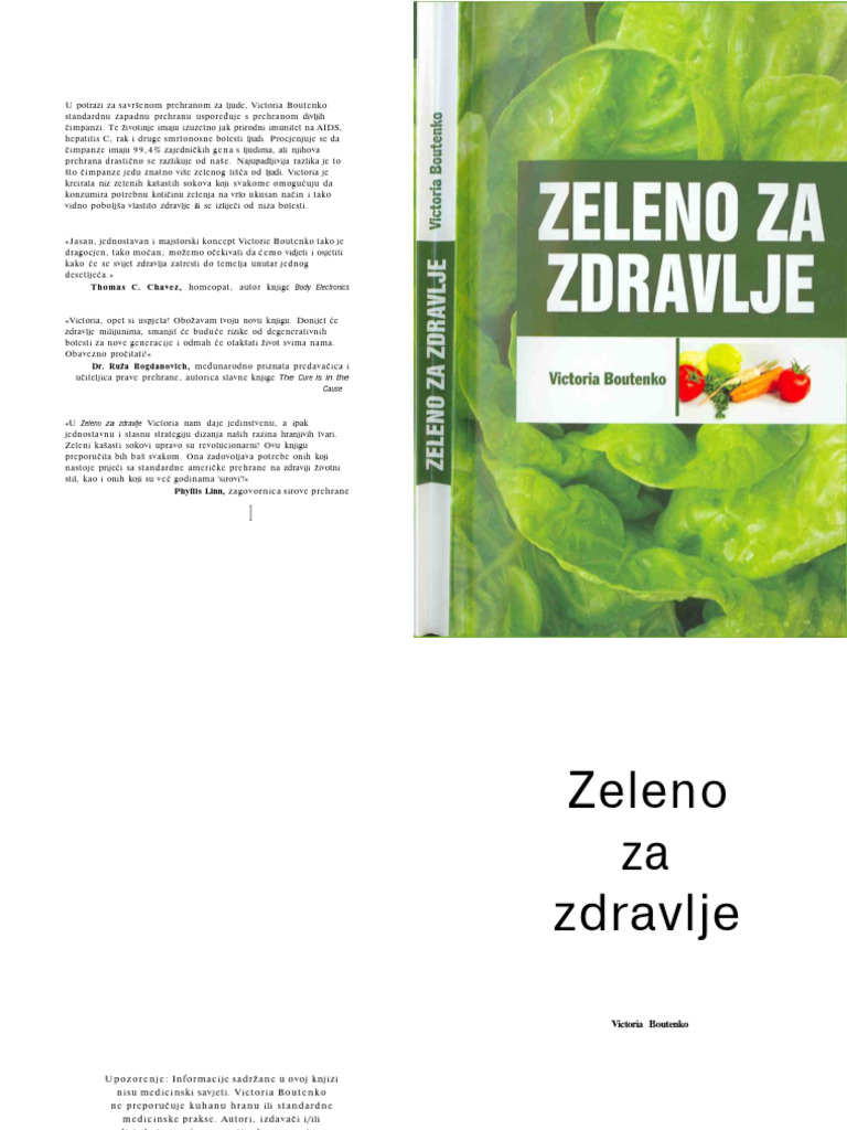 Victoria Boutenko Zeleno Za Zdravlje | PDF