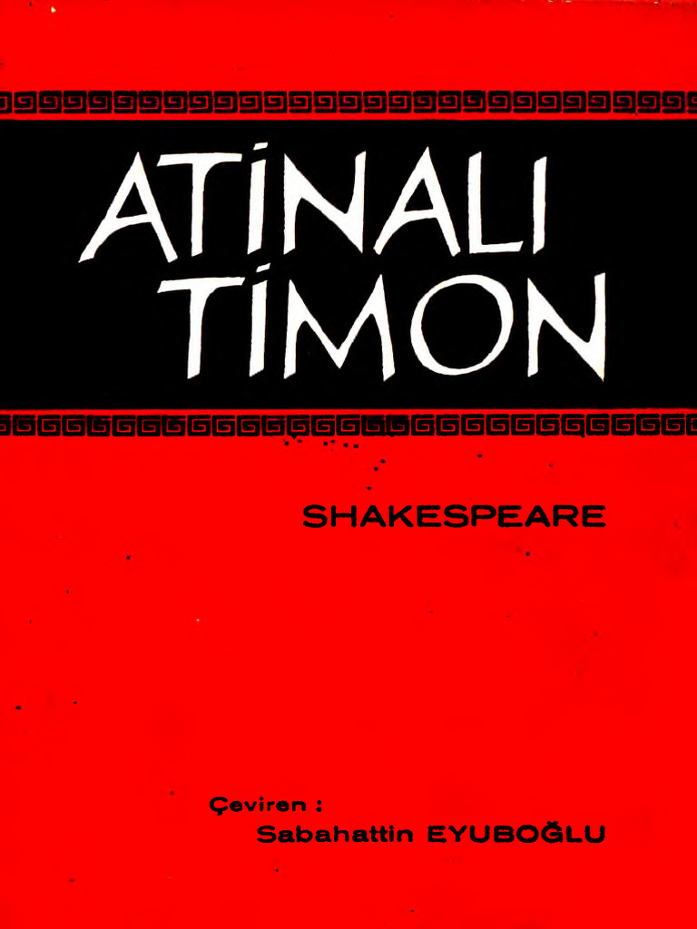 William Shakespeare - Atinalı Timon | PDF