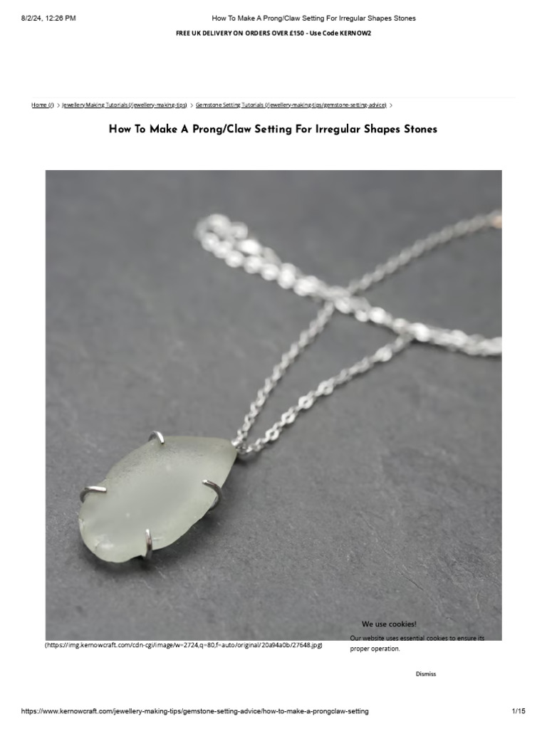 How To Make A Prong - Claw Setting For Irregular Shapes Stones | PDF ...