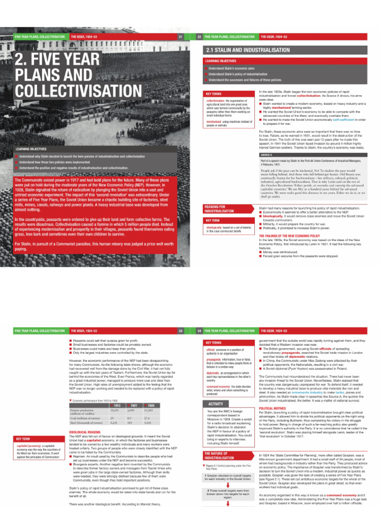 Pearson Edexcel International GCSE (9-1) History Dictatorship and Conflict in The USSR, 1924-53 ...