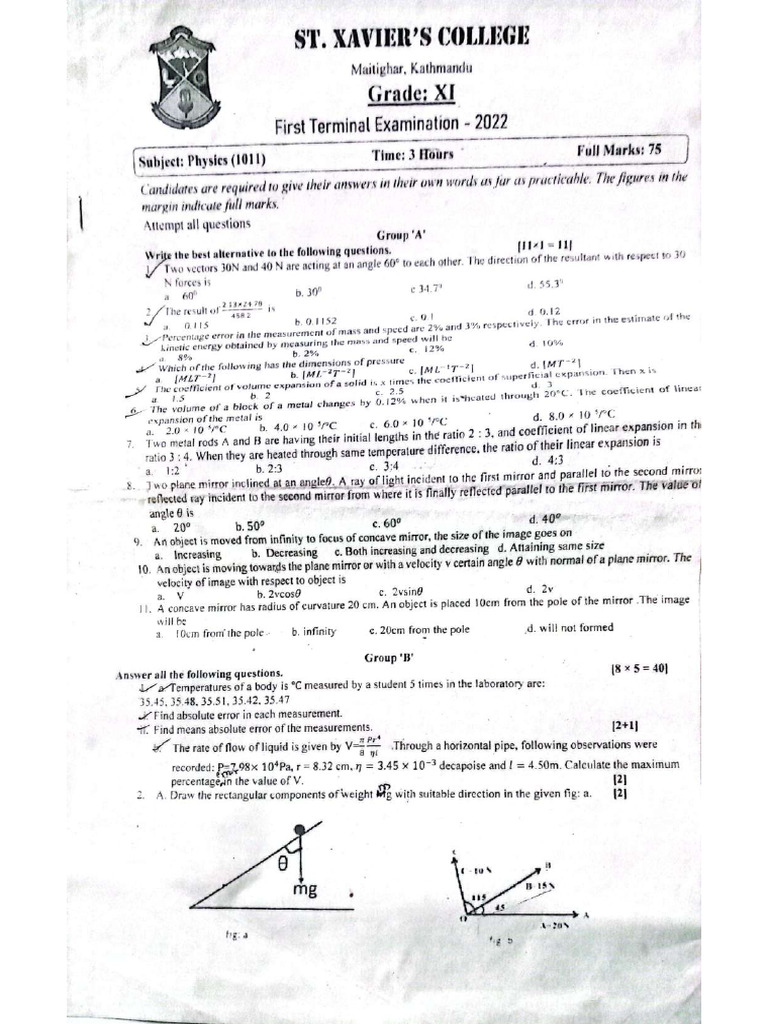 Physics Question Papers | PDF