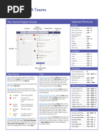 Microsoft Teams Cheat Sheet | PDF | Button (Computing) | Control Key