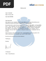 IndusInd Bank Relieving Letter Format | PDF