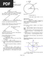 MATHS Grade11 Trig Notes | PDF | Trigonometric Functions | Trigonometry