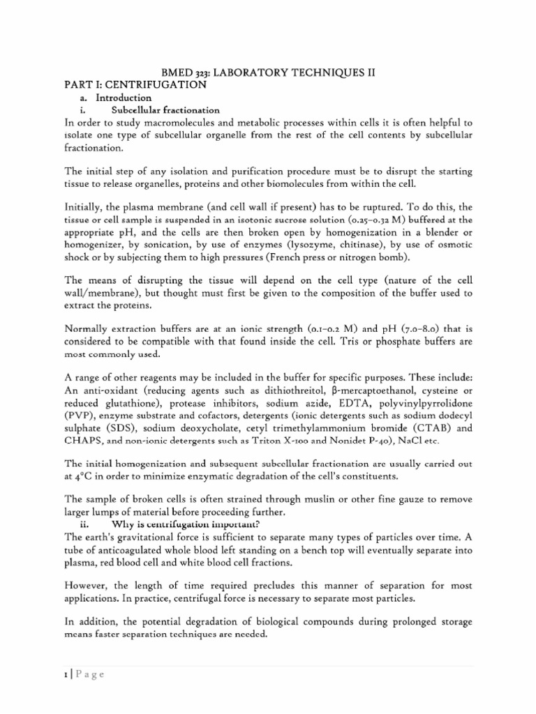 Lab Techniques Lec 1 | PDF