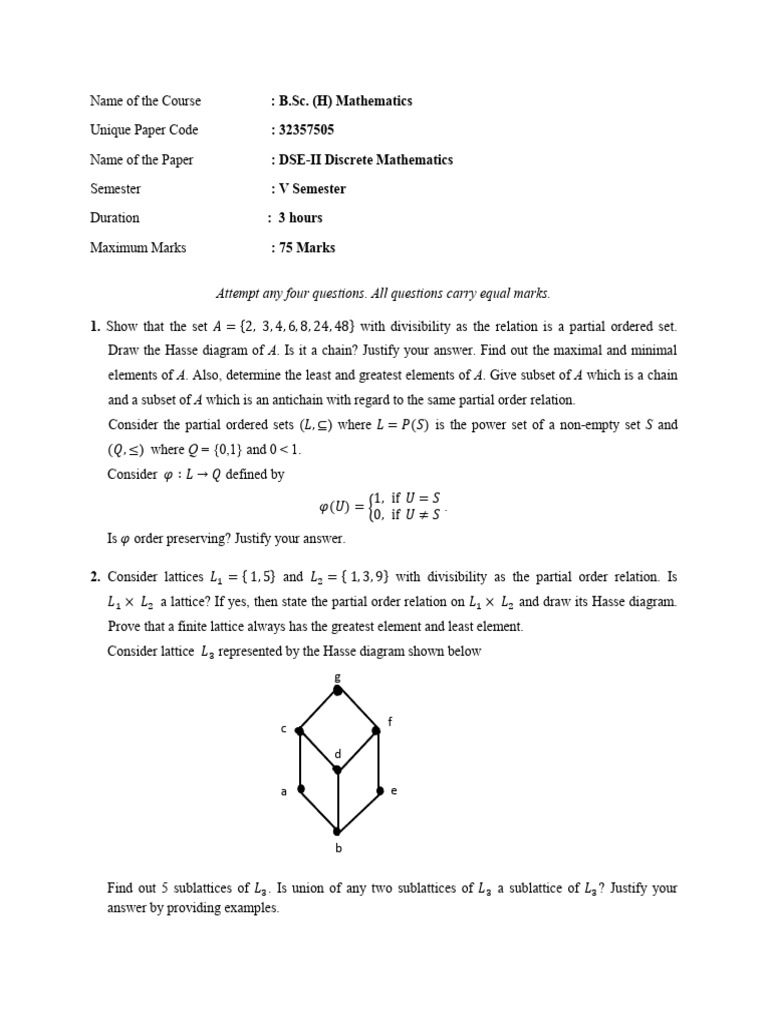Discrete Mathematics | PDF | Abstract Algebra | Mathematical Logic