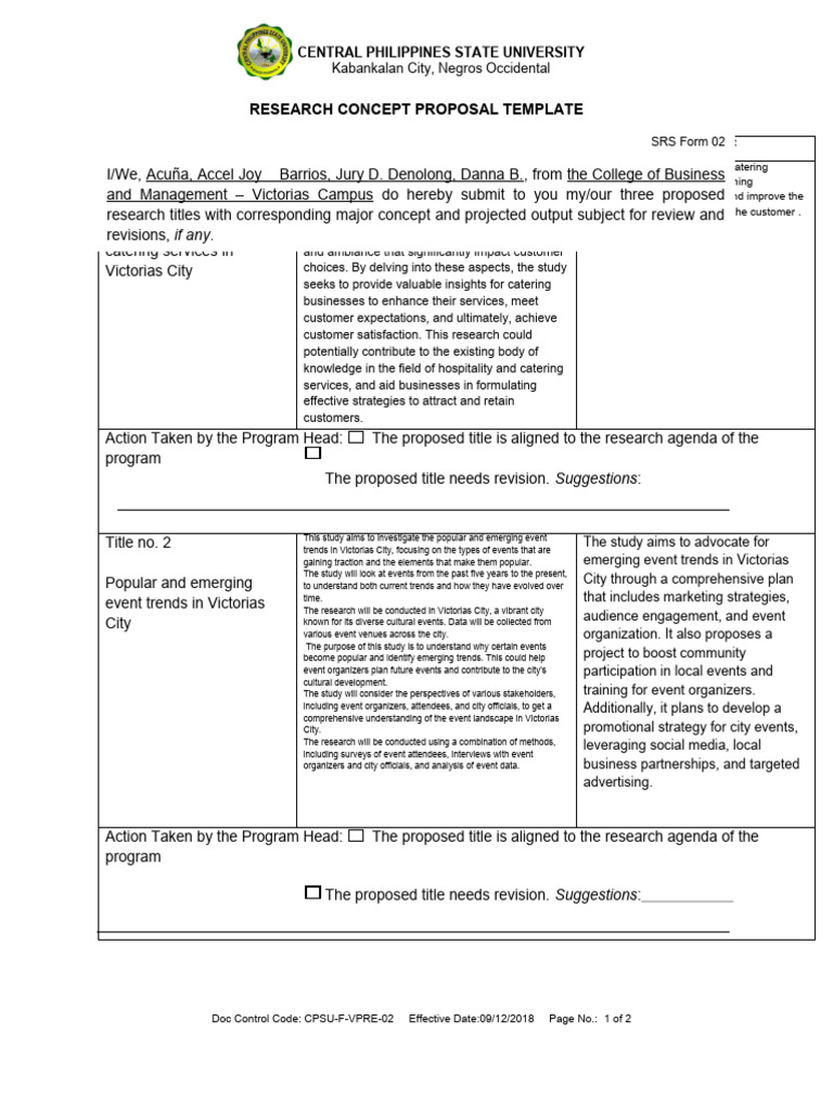Factors Influencing Catering Choices | PDF | Community | Human ...