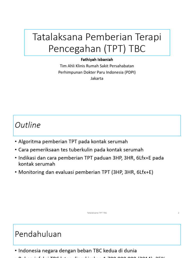 Materi 3. Regimen Dan Pemantauan TPT | PDF
