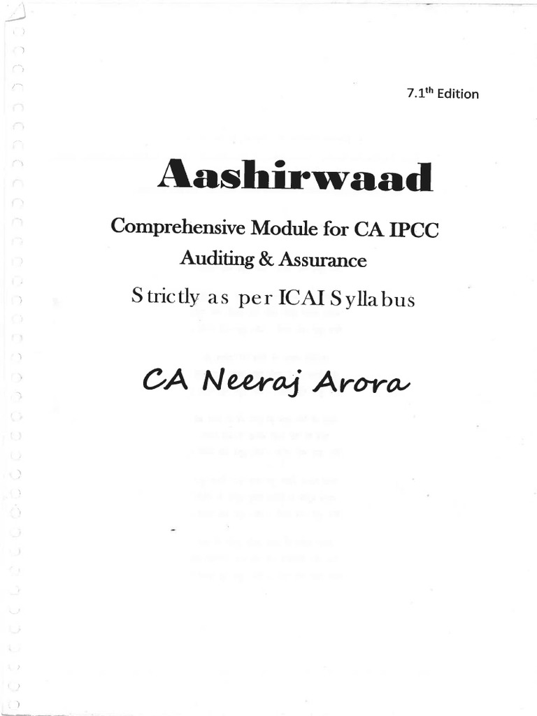Audit Book Neeraj Arora PDF Free | PDF