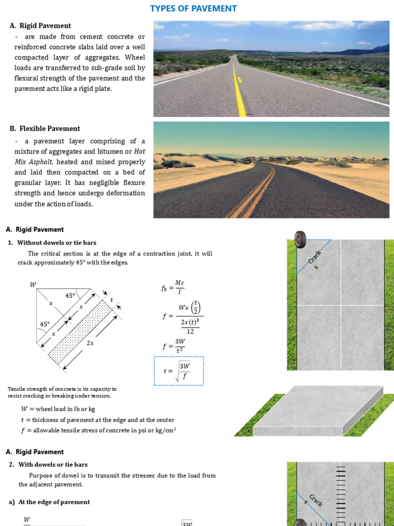 Rigid and Flexible Pavement | PDF | Road Surface | Concrete