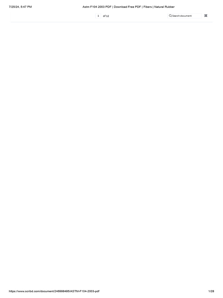 Astm F104 2003 PDF - Download Free PDF - Fibers - Natural Rubber | PDF ...