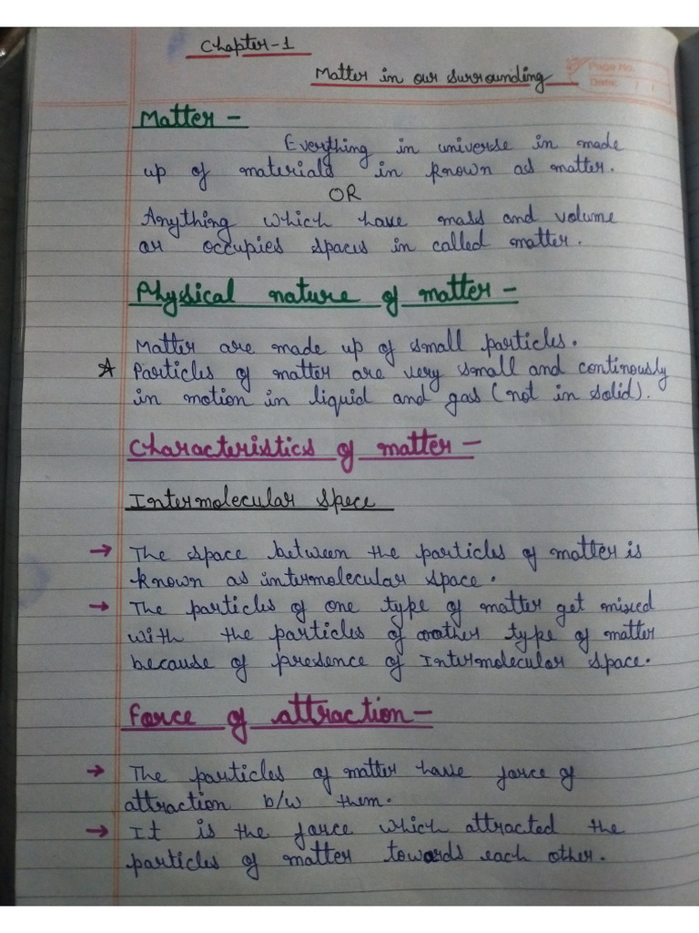 Chap-1 Matter in Our Surrounding | PDF