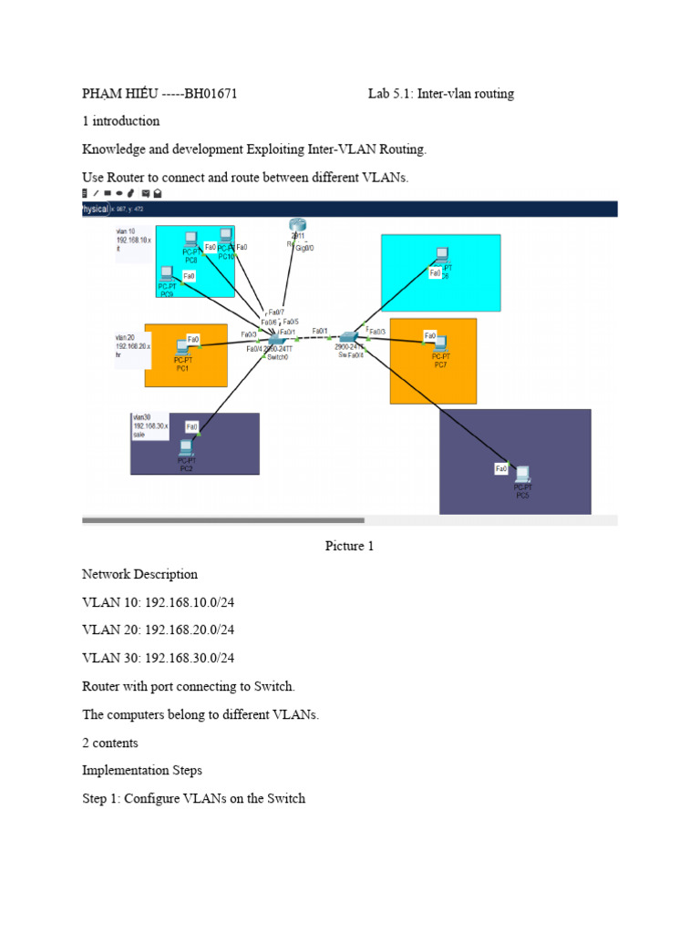 Inter-VLAN Routing Configuration Guide | PDF