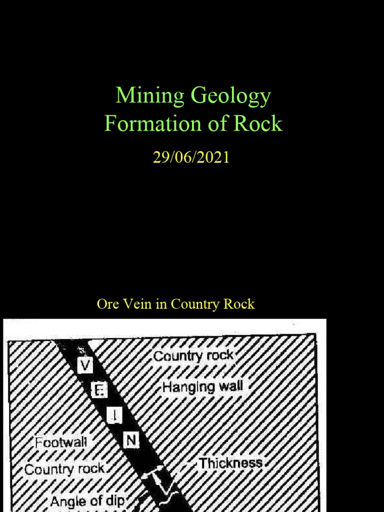 8 Mining Geology Formation of Rock Students | PDF