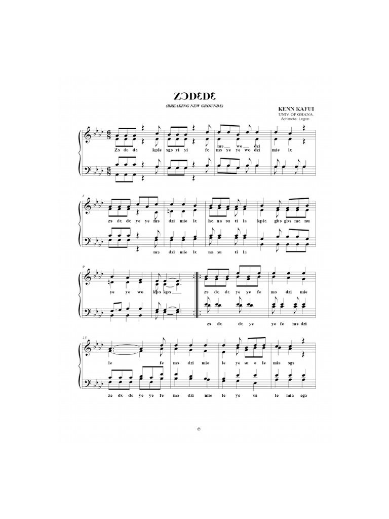 Zodede - Kenneth Kafui - TOAZ | PDF