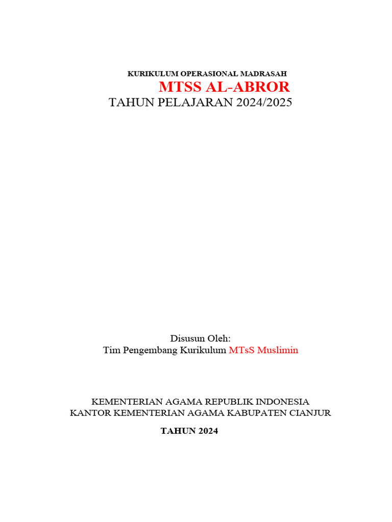 KOM MTS 2024-2025 | PDF