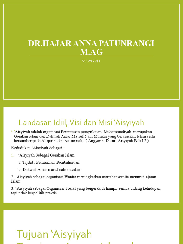 Landssan Idiil Aisyiyah | PDF