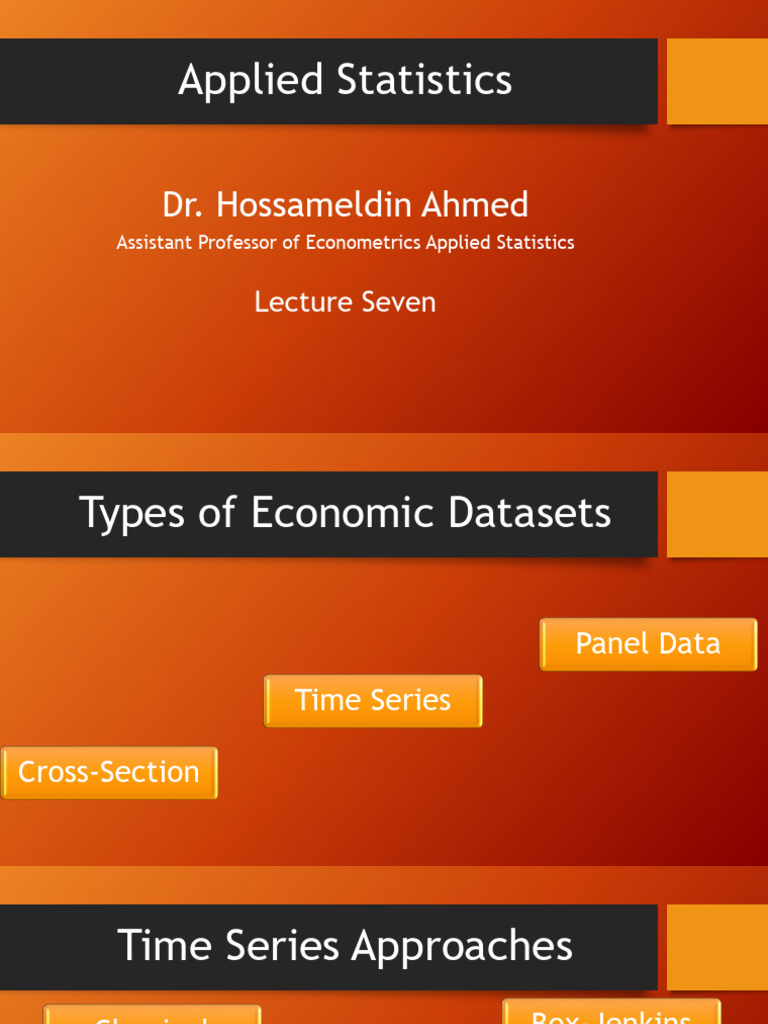 Lecture 6 - Time Series Analysis | PDF | Time Series | Autoregressive ... Lecture 6 - Time Series Analysis | PDF | Time Series | Autoregressive ...