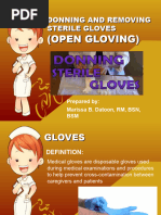 Gloving and Degloving Technique | PDF | Hand Washing | Personal Protective Equipment