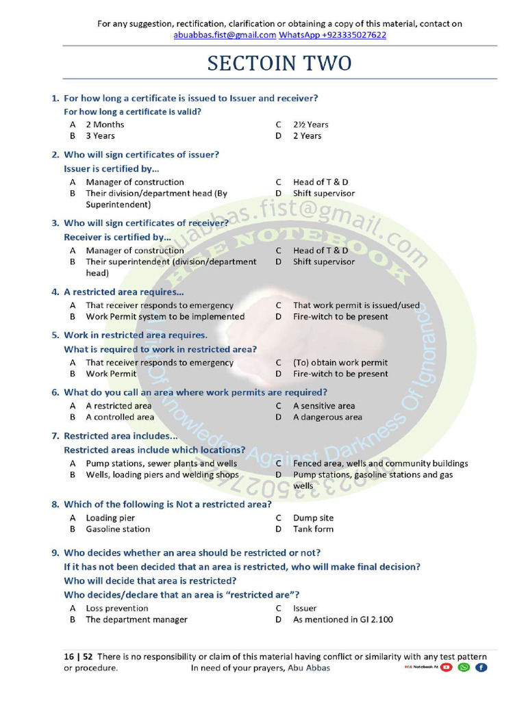 SA - WPR Notes - Abu Abbas-1-52 - Page-0016 | PDF