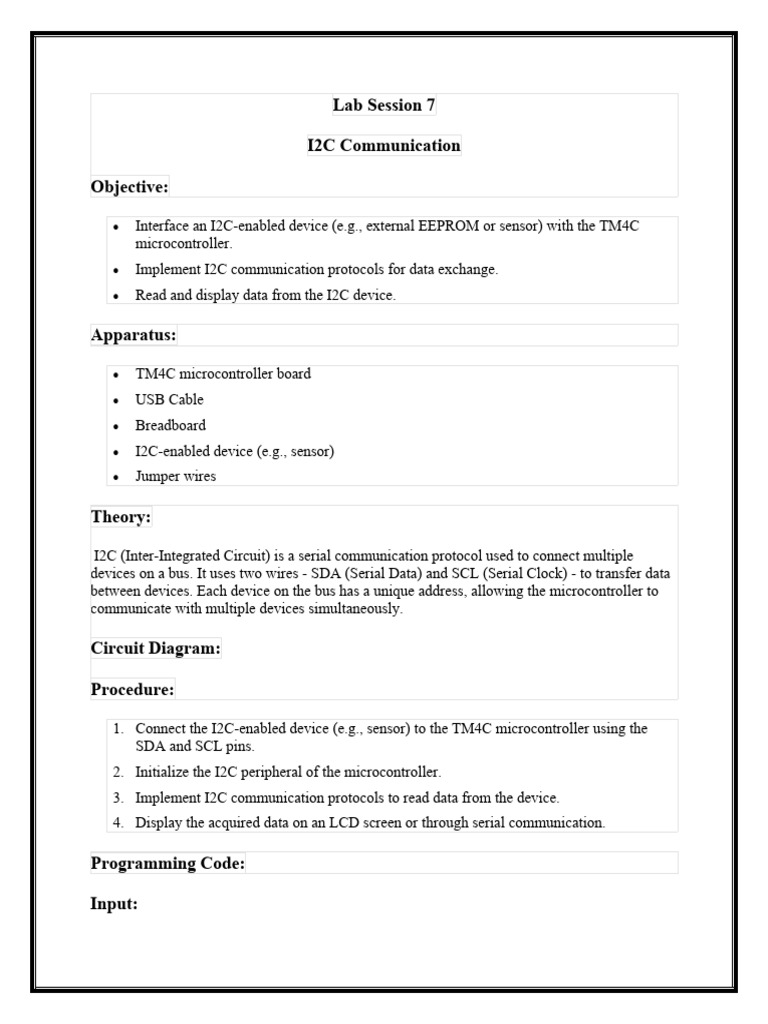 Lab Session 7 | PDF | Microcontroller | Physical Layer Protocols