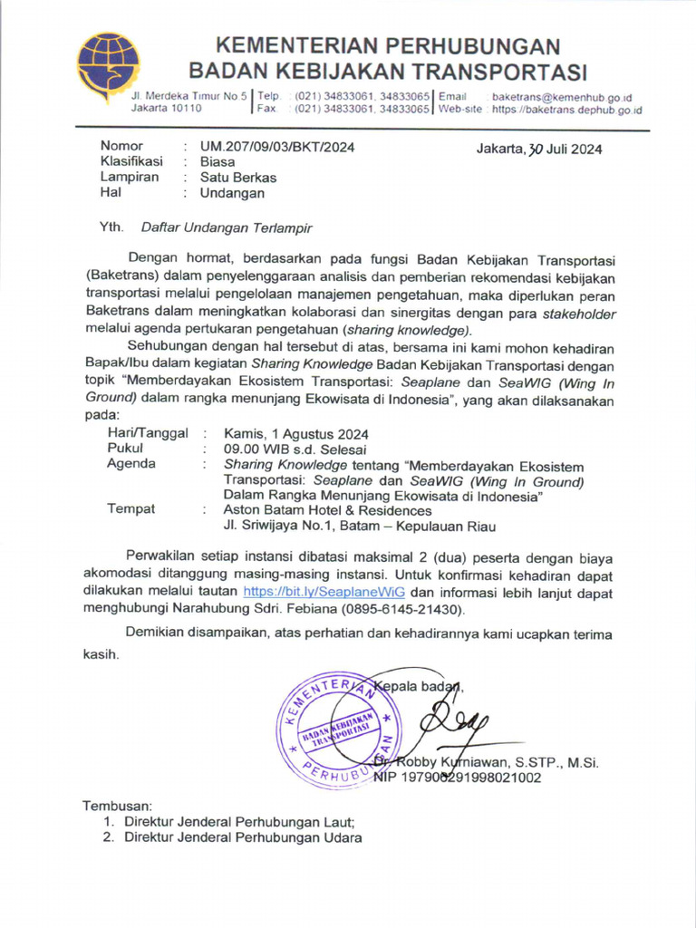 UM.207.09.03.BKT.2024 - UNDANGAN UMUM SHARING KNOWLEDGE BADAN KEBIJAKAN ...