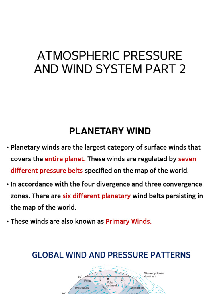 ATMOSPHERIC PRESSURE AND WIND SYSTEM Part 2 | PDF | Wound | Oceanic Climate