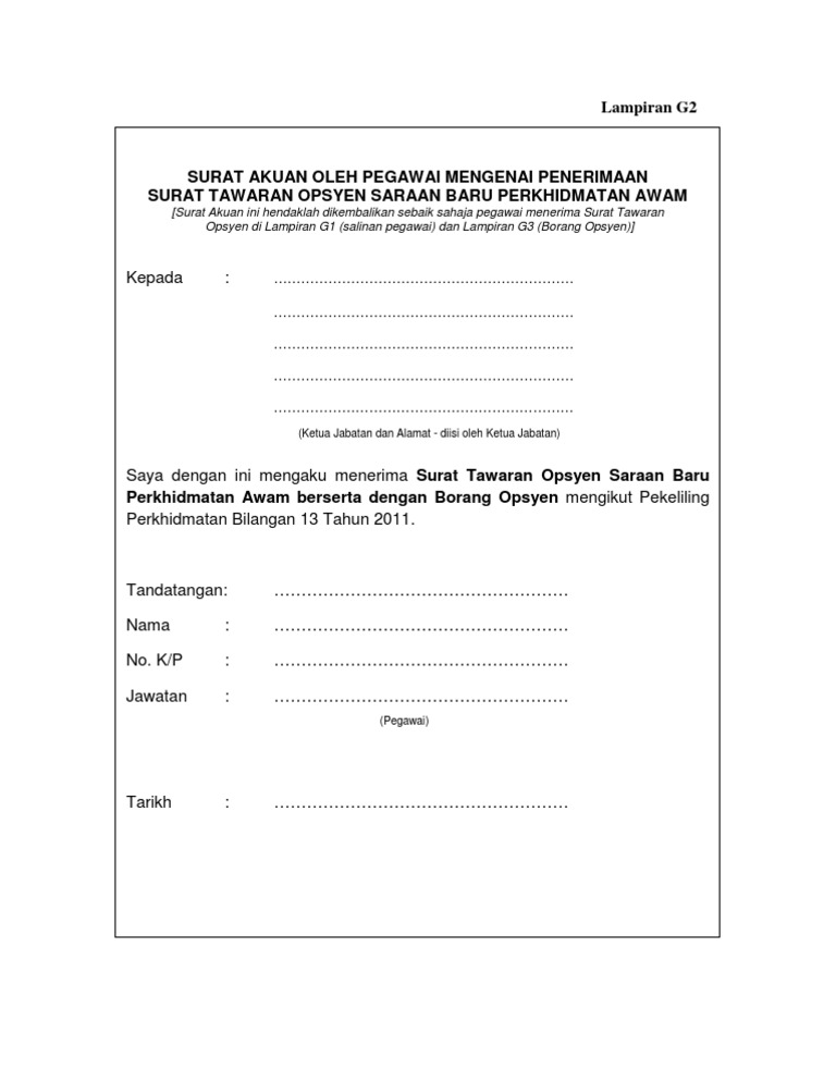 Borang G-G2 | PDF