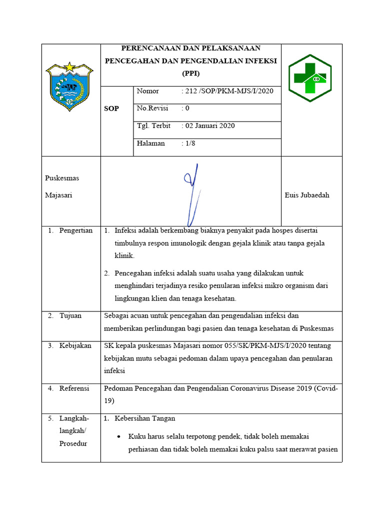 Revisi Sop Perencanaan Dan Pelaksanaan Ppi | PDF
