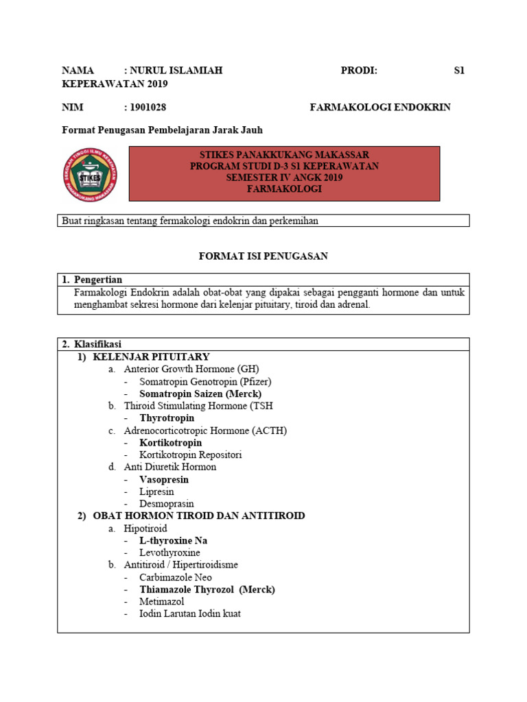 Farmakologi Endokrin dan Obat Hormonal | PDF | Kesehatan Holistik