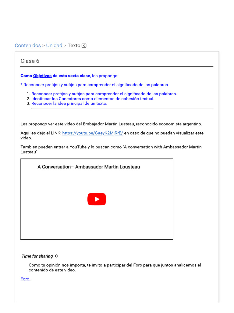 U5 - Teorico Ingles | PDF | Palabra | Unidades Semánticas