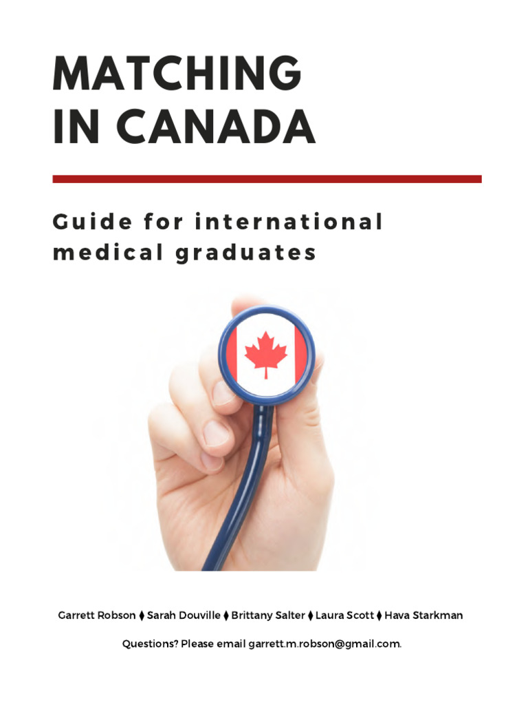 Matching in Canada Guide | PDF | Medical School | Residency (Medicine)